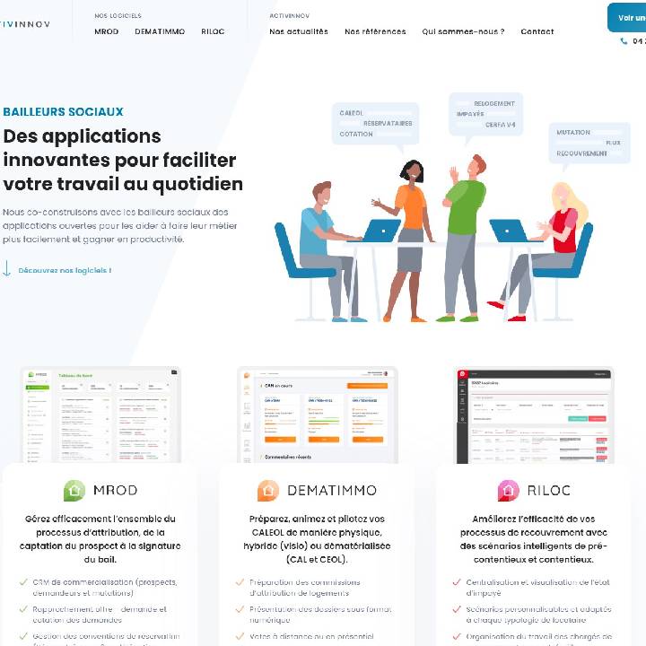 Nouveau site web pour Activinnov - Activinnov